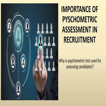 Pyschometric test in recruitment | PPTX