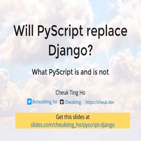 Pyscript Django Pdf