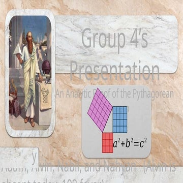 pythagorean theorem presentation stuyvesant highschool | PPTX