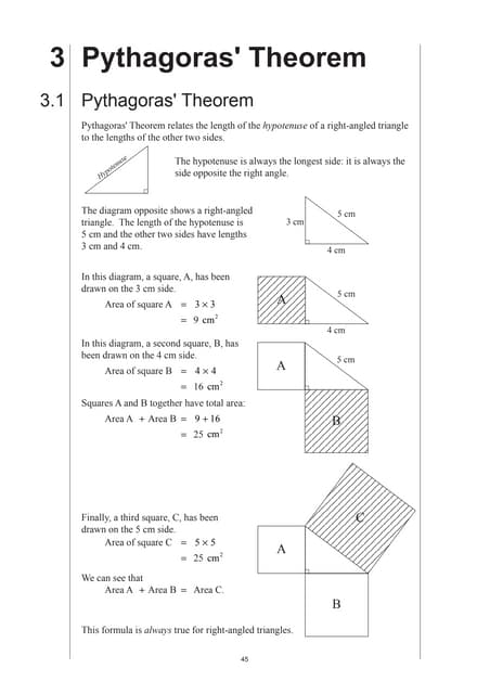 Pythagoras Theorem Explained | PPTX | Physics | Science