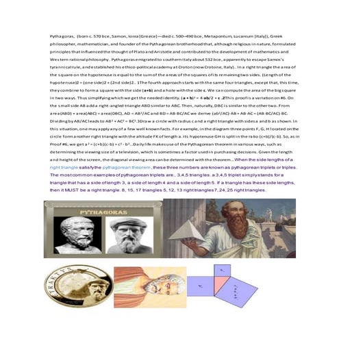 The Pythagorean Theorem Lesson | PPT