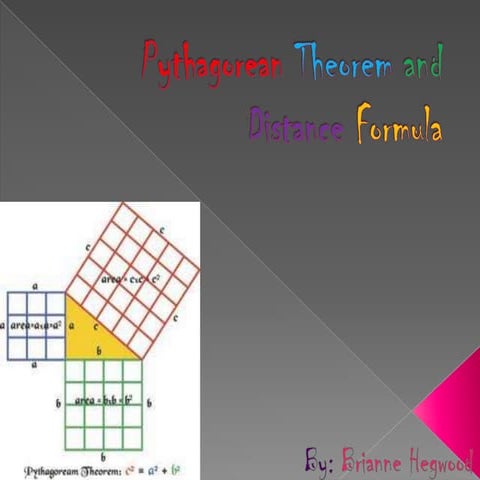 Pythagorean theorem and distance formula | PPTX | Physics | Science