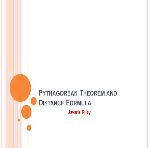 Pythagorean theorem and distance formula | PPTX