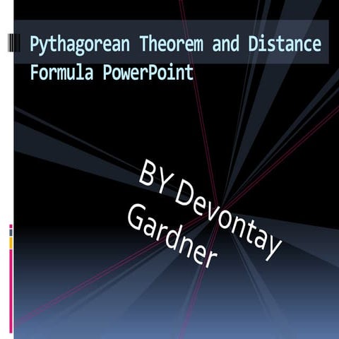 Pythagorean theorem and distance formula power point | PPT