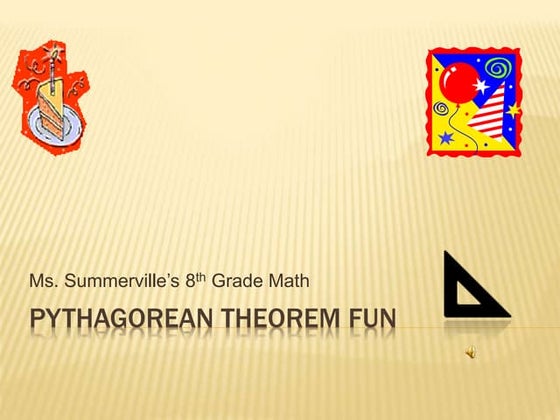 Colorful Playful Illustrative Pythagorean Theorem Education ...