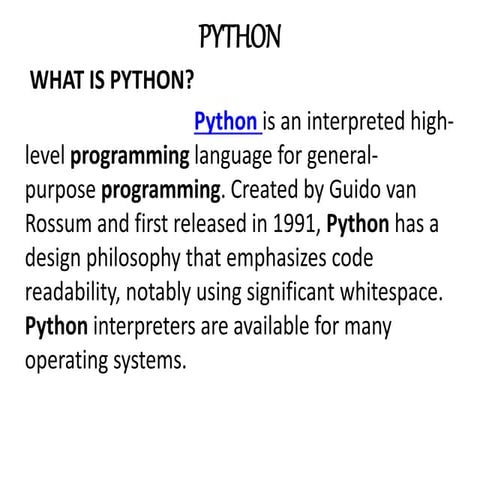 Python Ppt 