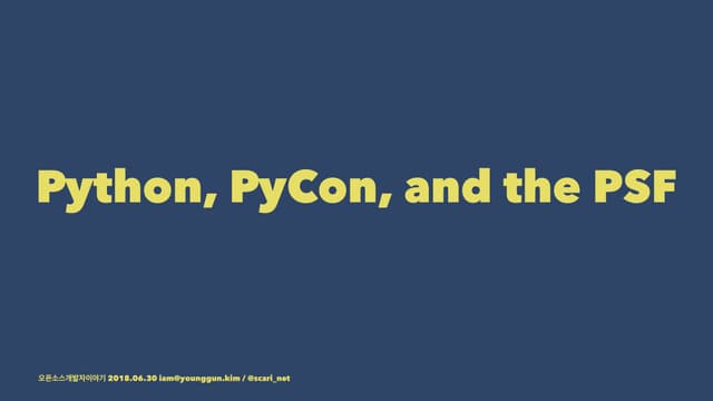 Python Pycon And The Psf Ppt 9433
