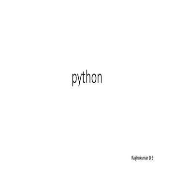 An Introduction Python Ppt 