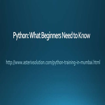 Python Classes In Thane | PPT