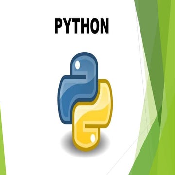 PYTHON SUS CARACTERISTICAS | PPT