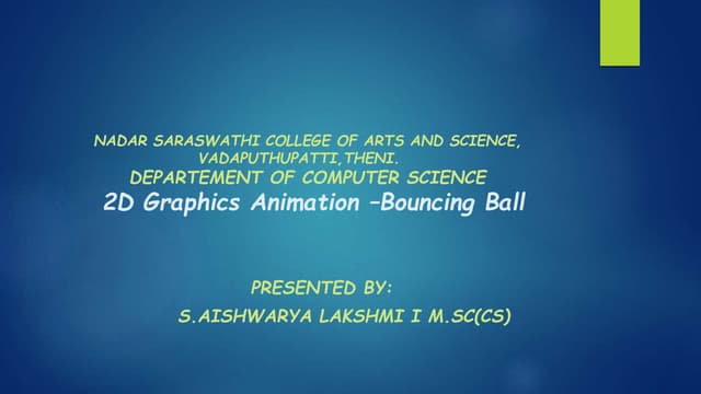 2d Graphics Animation Bouncing Ballpythonpptx