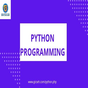 Best Python Programming Course In Delhii Ppt
