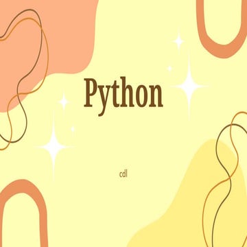 what is python? uses of python and codings using it | PPT