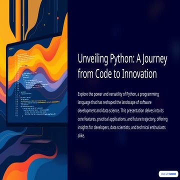 it is a collection of how the python language is originated and how it ...