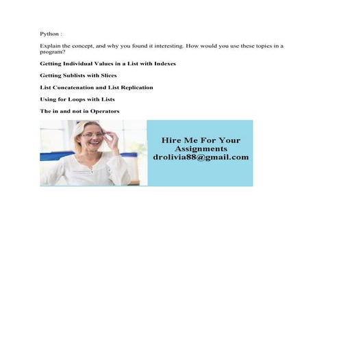 Python - Explain the concept- and why you found it interesting- How w.pdf