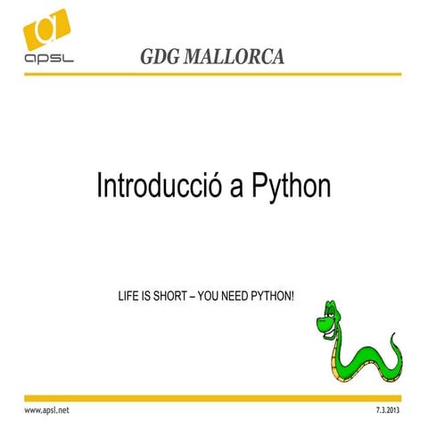 Introducció a Python | PDF