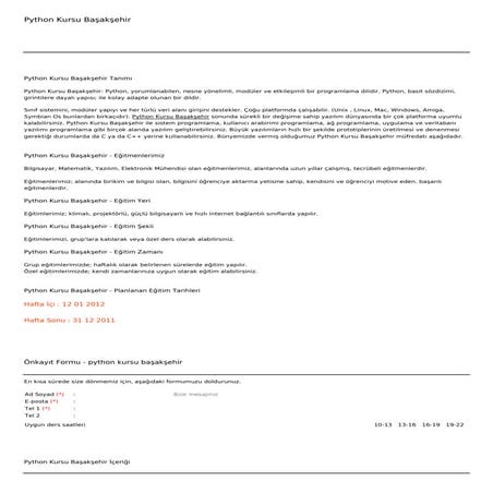 Python kursu-basaksehir | PDF