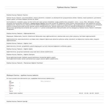 Python kursu-taksim | PDF