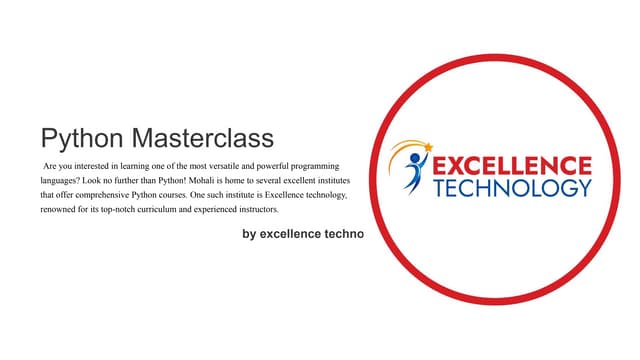 Python Masterclass What Is Python Why It Is Important Ppt