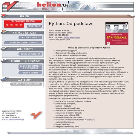Python. Od podstaw | PDF