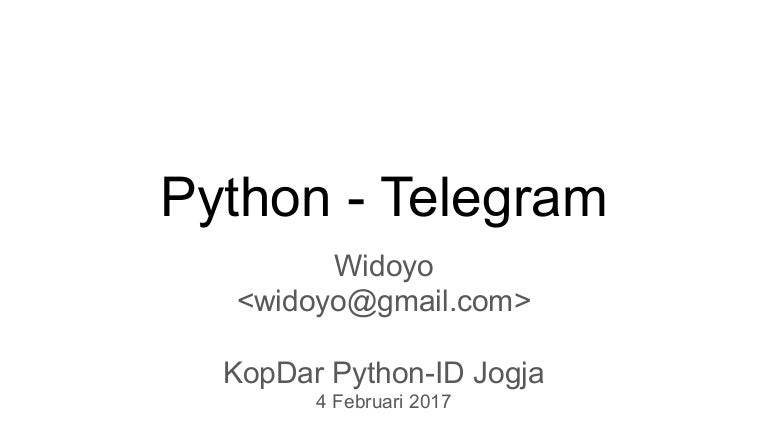 Python - Telegram