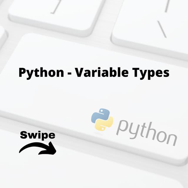 Python - variable types | PDF Python - variable types | PDF