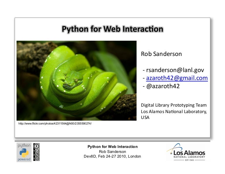 Python Web Interaction