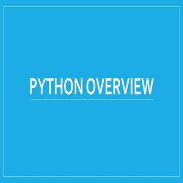 Python basics
