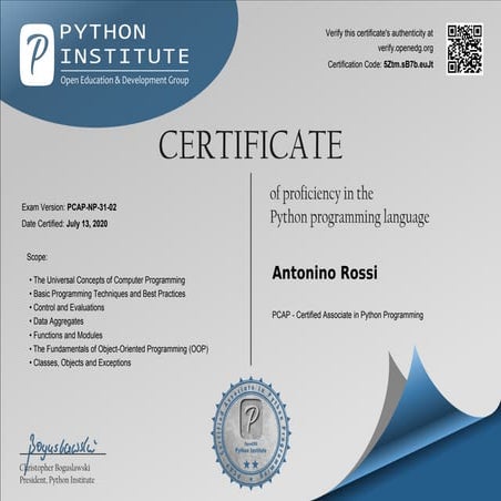 pythoncertificate wieurjddjdjrjdjddjdjdjjd | PPT