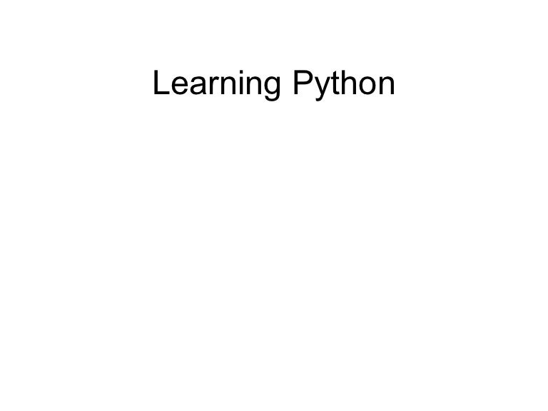 Python study material