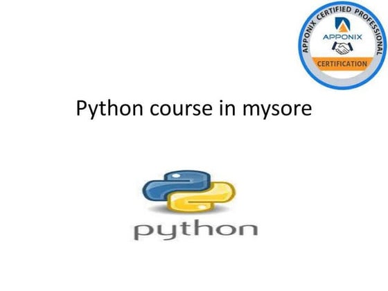 Python courses | PPT