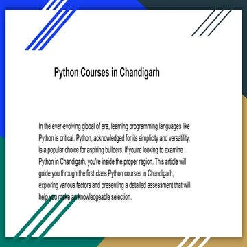 Python Courses in Chandigarh.........pdf