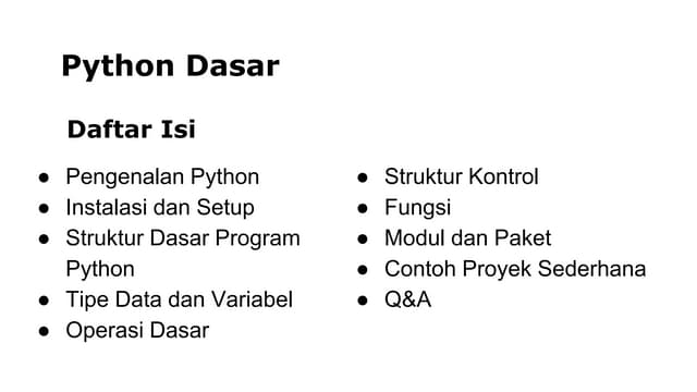 #1 PENGENALAN PYTHON | PPTX