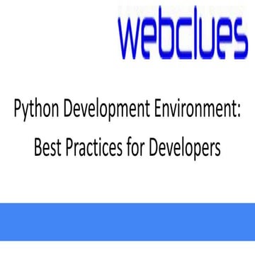 Python Development Environment_ Best Practices for Developers.pdf