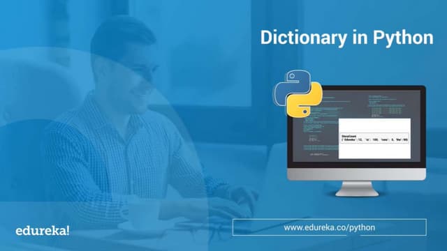 What Is Dictionary In Python Python Dictionary Tutorial Edureka Ppt 3658