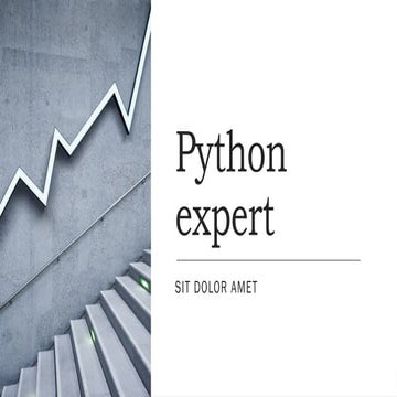 Python expert is a presentation to become python expert | PPT