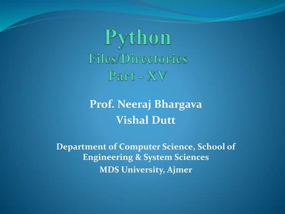 File Handling Python Ppt