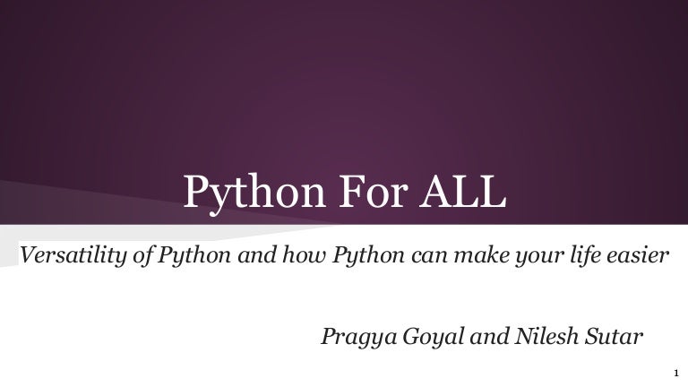 Python for All
