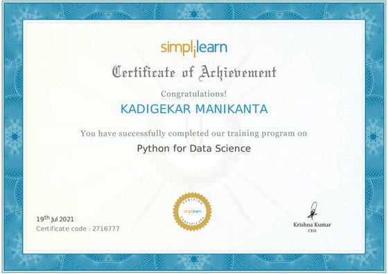 Tableau certificate | PPT