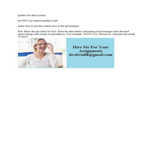 Python For Data Science Do Not Use Import Pandas As Pd Make Sure Todocx