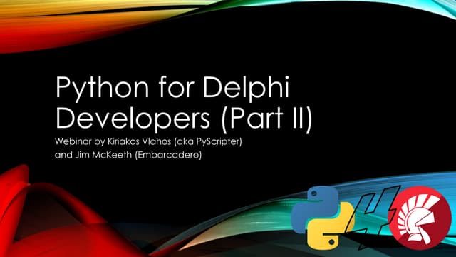 Python For Delphi Developers Part 2 Pdf Computer Software And