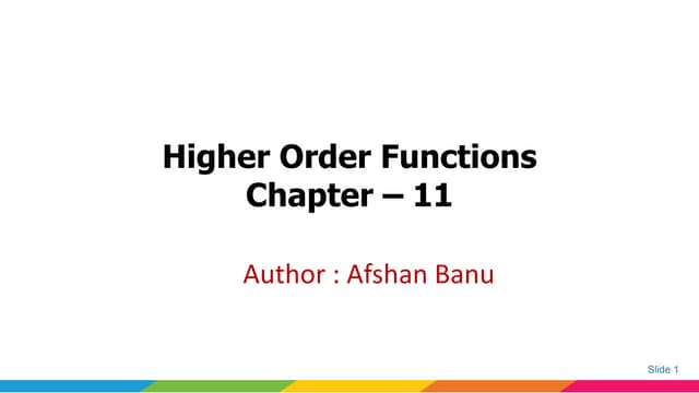 Python High Level Functionsch 11ppt 6182