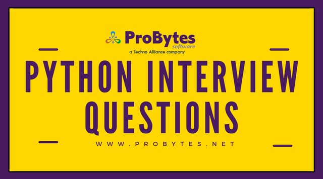 Top 100 Python Interview Questions And Answers Pdf Web Development