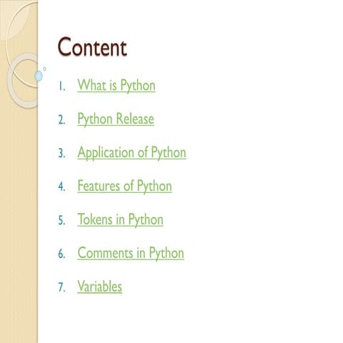 Python Presentation | PPT