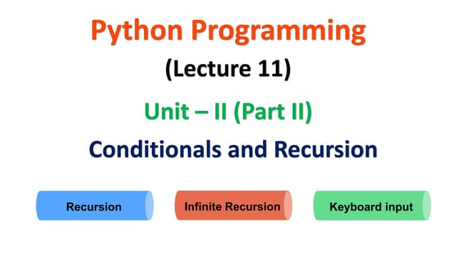 Python Programming Jntua Unit 2 Conditionals And Recursion Ppt 0368