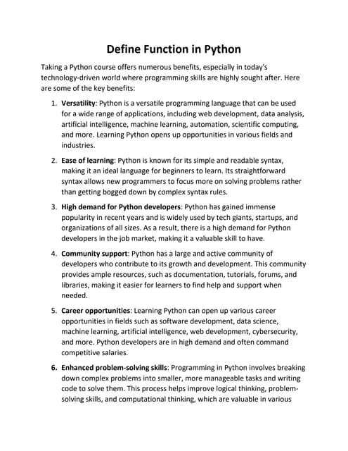 Python Programming Careers Ppt