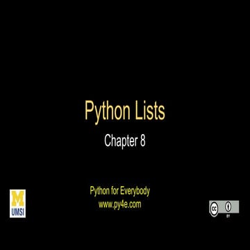 Pythonlearn 08 Listspptx