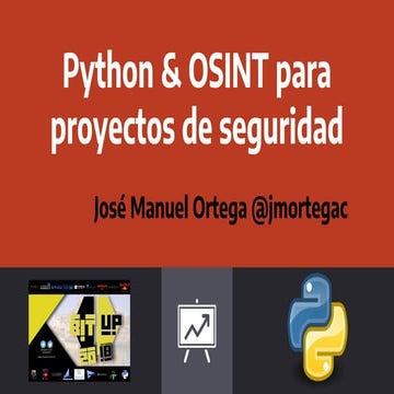Python & OSINT para proyectos de seguridad | PDF
