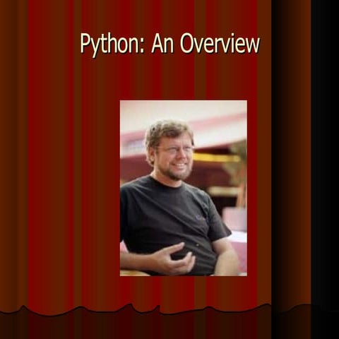 Python Overview Ppt