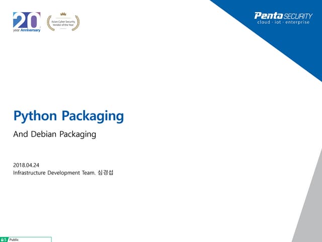 Python Packaging And Debian Packaging Ppt 9409